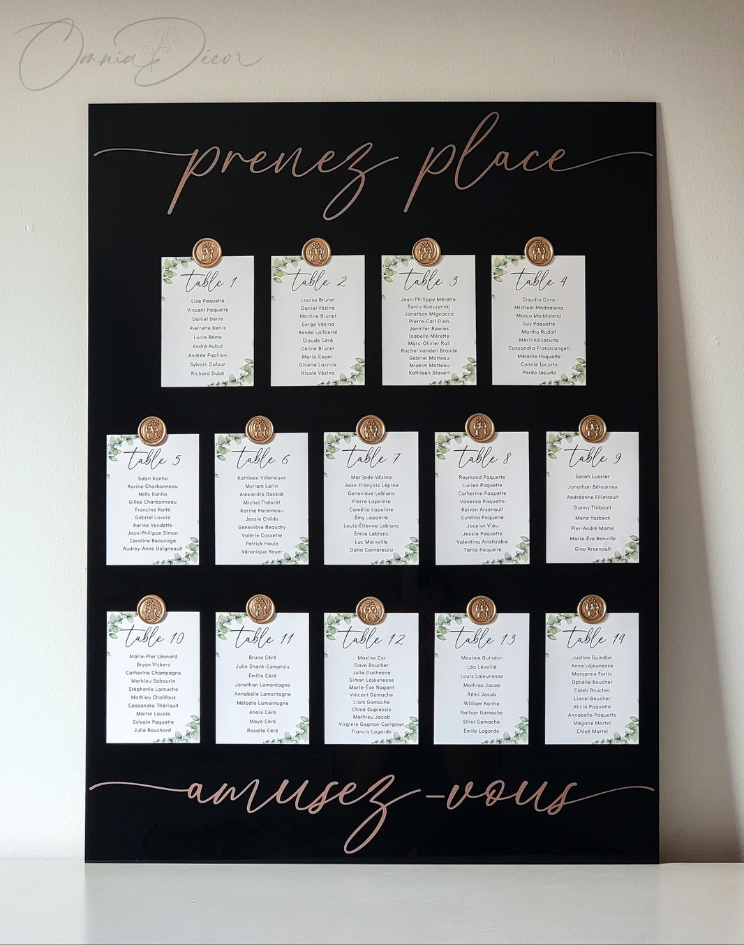 PLANS DE TABLE – Omnia Décor